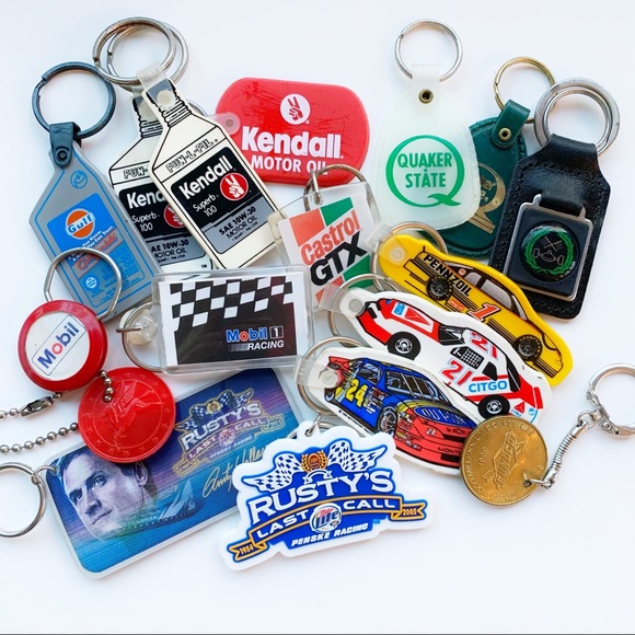 Nascar | Holiday | Vintage Nascar Racing Oil Keychainsrusty Wallace ...